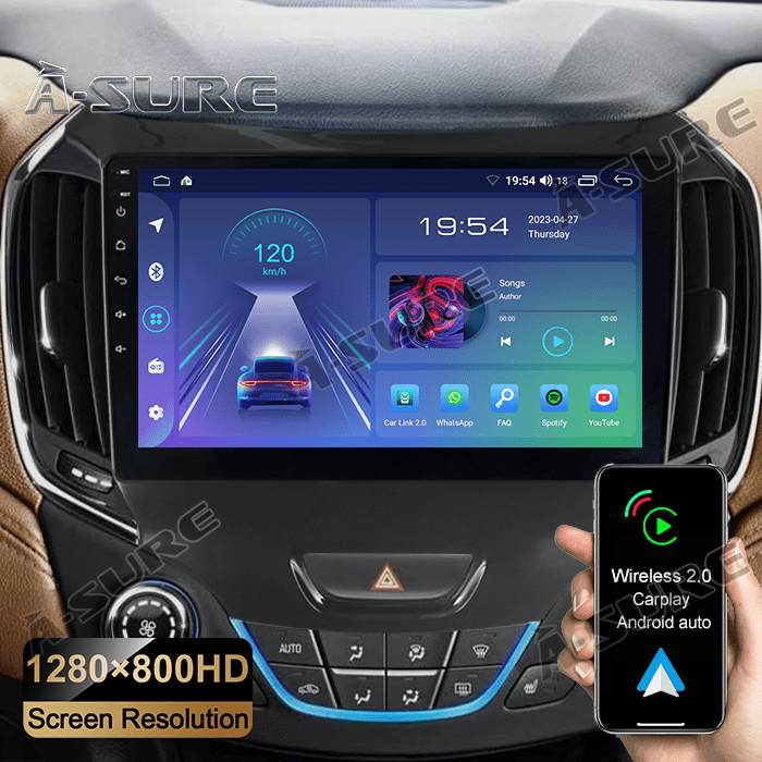 Junhua 9 Android 12 Touchscreen Car Stereo with CarPlay for Chevy Holden Cruze 2015 2020 2 32GB