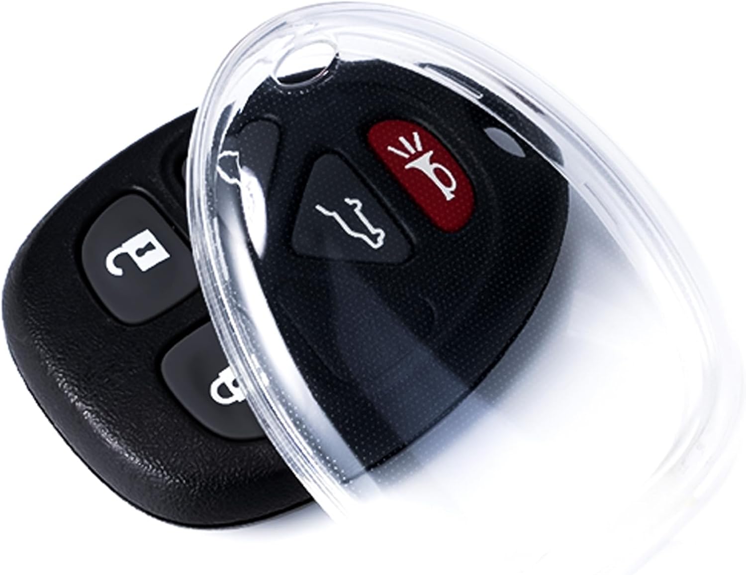 for Clear Key Fob Cover TPU 5 Buttons Car Key Fob Case Fit for Traverse ...