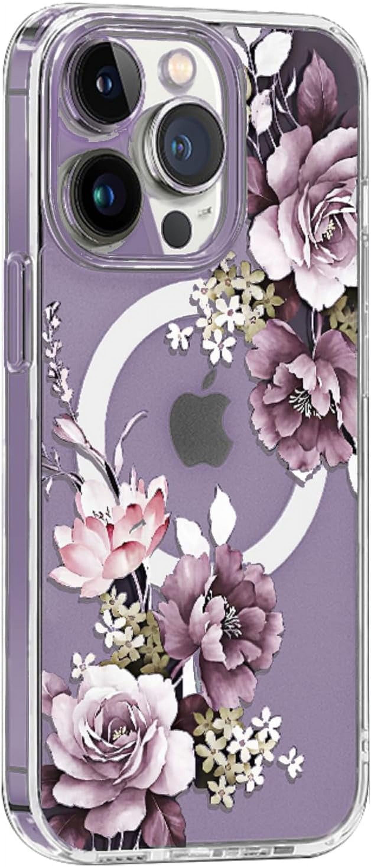 for Cute iPhone 12 Pro Max Magsafe Case, Floral Slim Shockproof ...