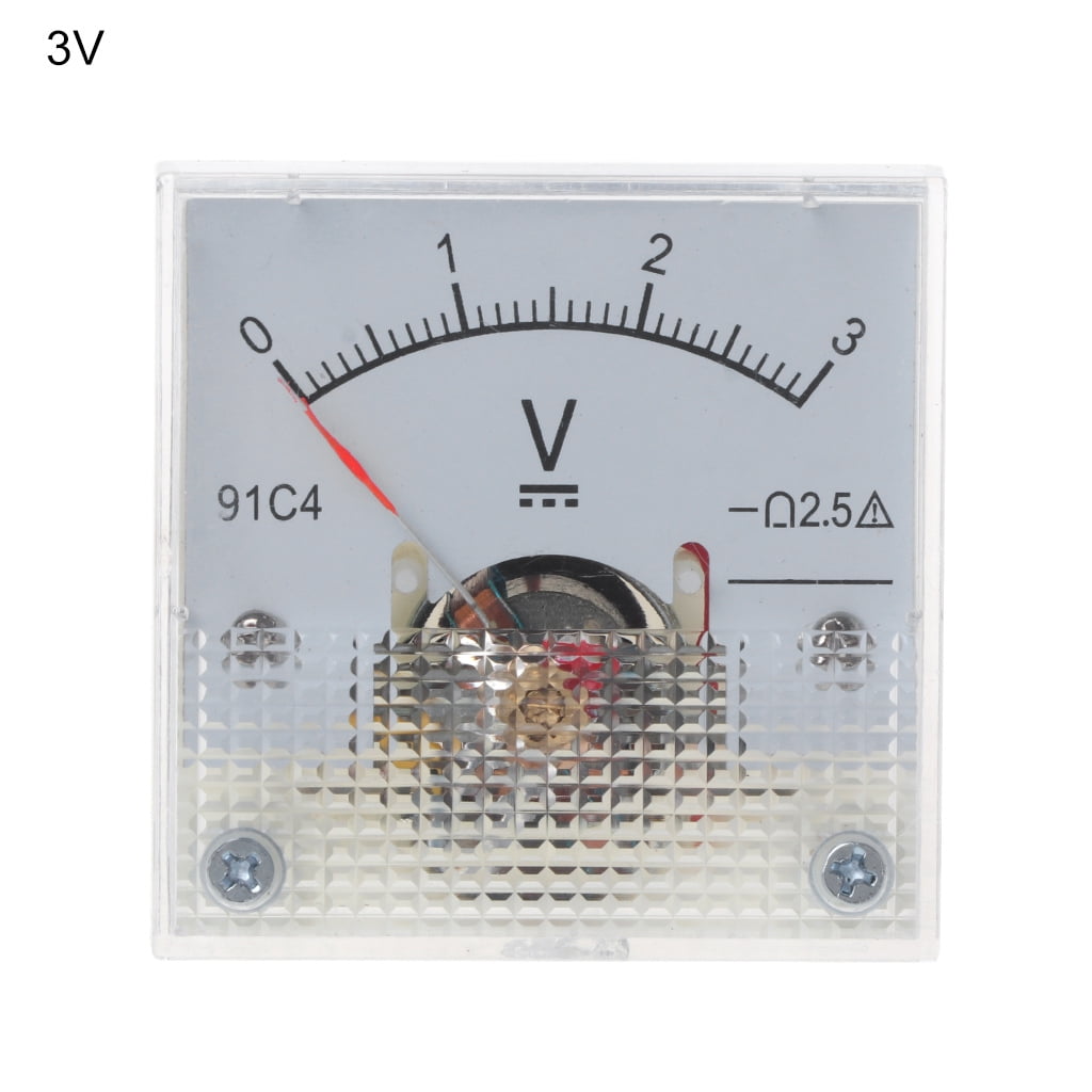 for DC Voltmeter Analog Panel Voltage Meter Mechanical Dial Type ...