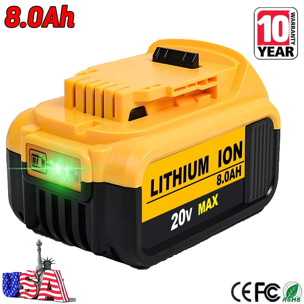 for DEWALT 20V MAX 8.0Ah Lithium Ion Battery DCB206 DCB207 DCB204 ...
