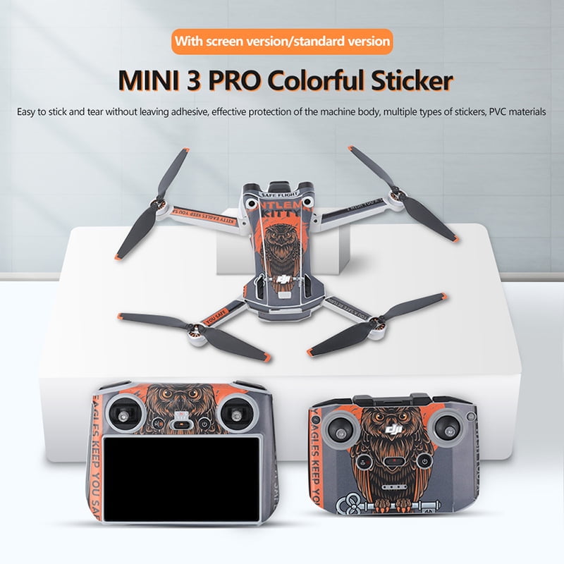 for DJI MINI 3 PRO PVC Sticker Drone Body Remote Control Skin Stickers ...