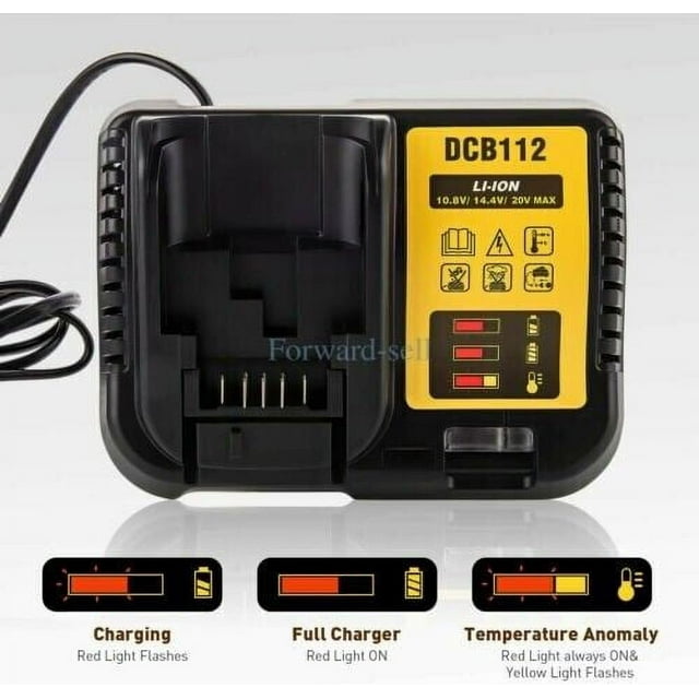 for Dewalt DCB112 12V & 20V Max Li-ion Battery Charger replaces DCB100 ...