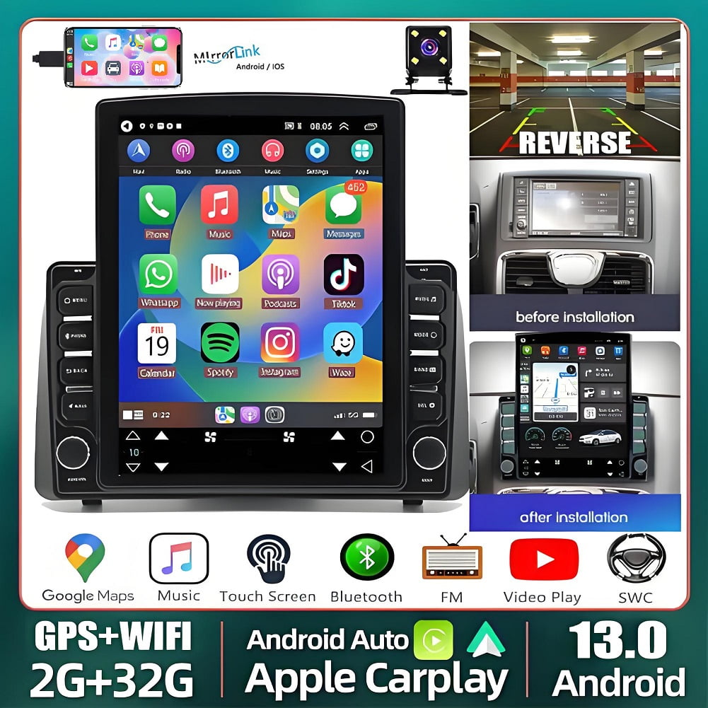 for Dodge Grand Caravan Radio 2011-2020 Android 13 2G+32G Built-in ...