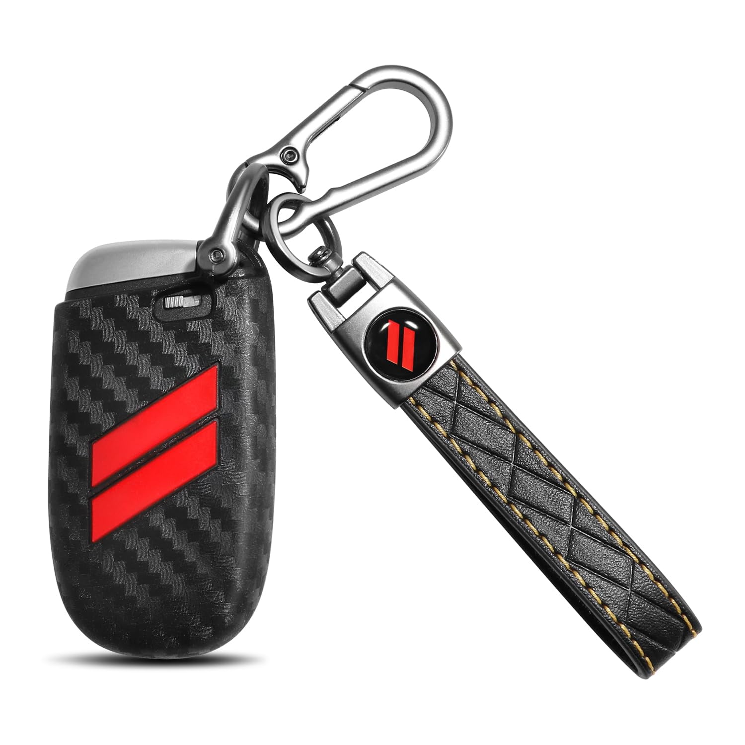 for Dodge Key Fob Cover with Keychain for Dodge Charger Challenger Dart ...