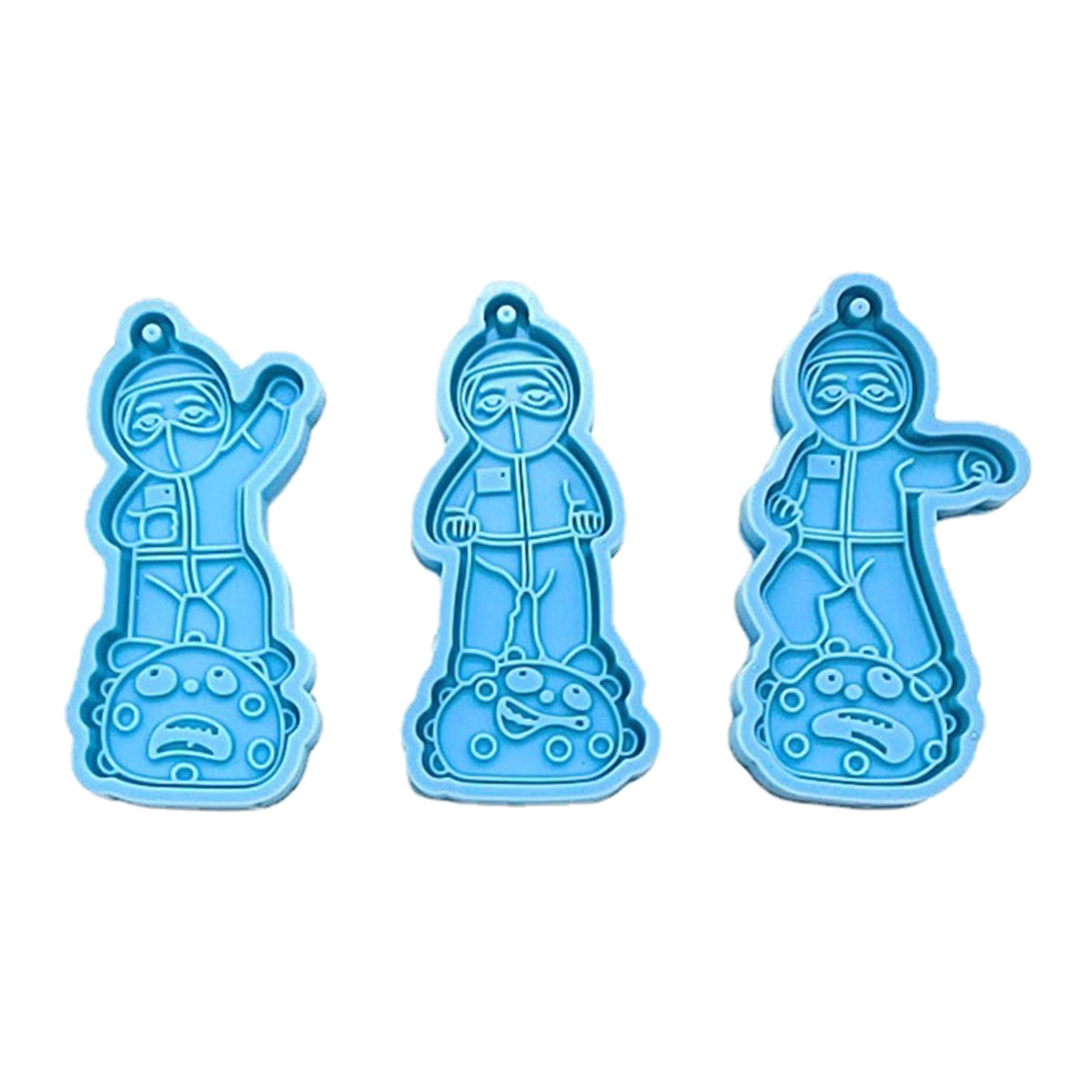 for Doll Silicone Keychain Molds Epoxy Resin Casting Molds Silicone ...