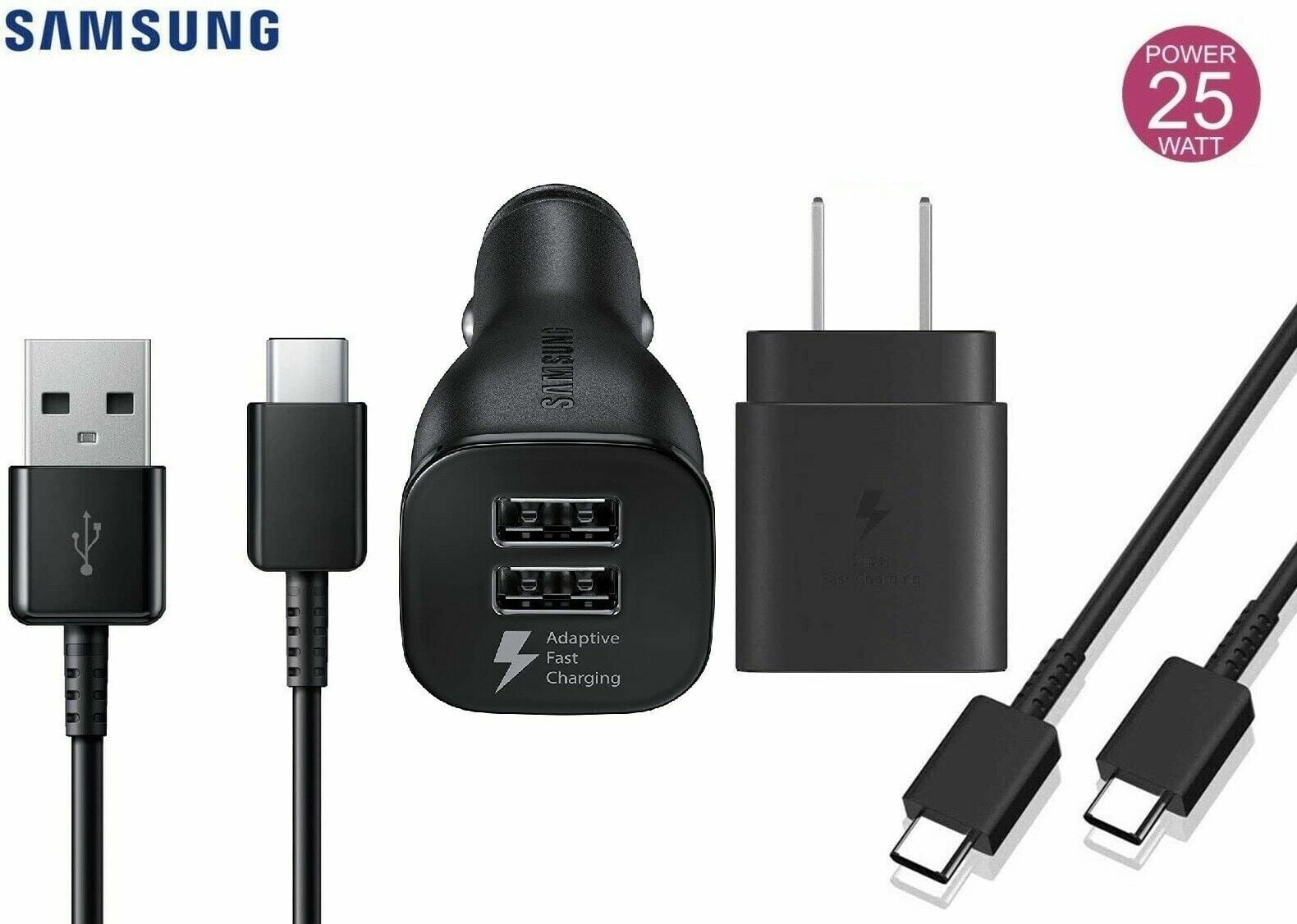 for Doogee S98 Pro Super Fast Charging 25W Wall Charger + Dual Port Car ...