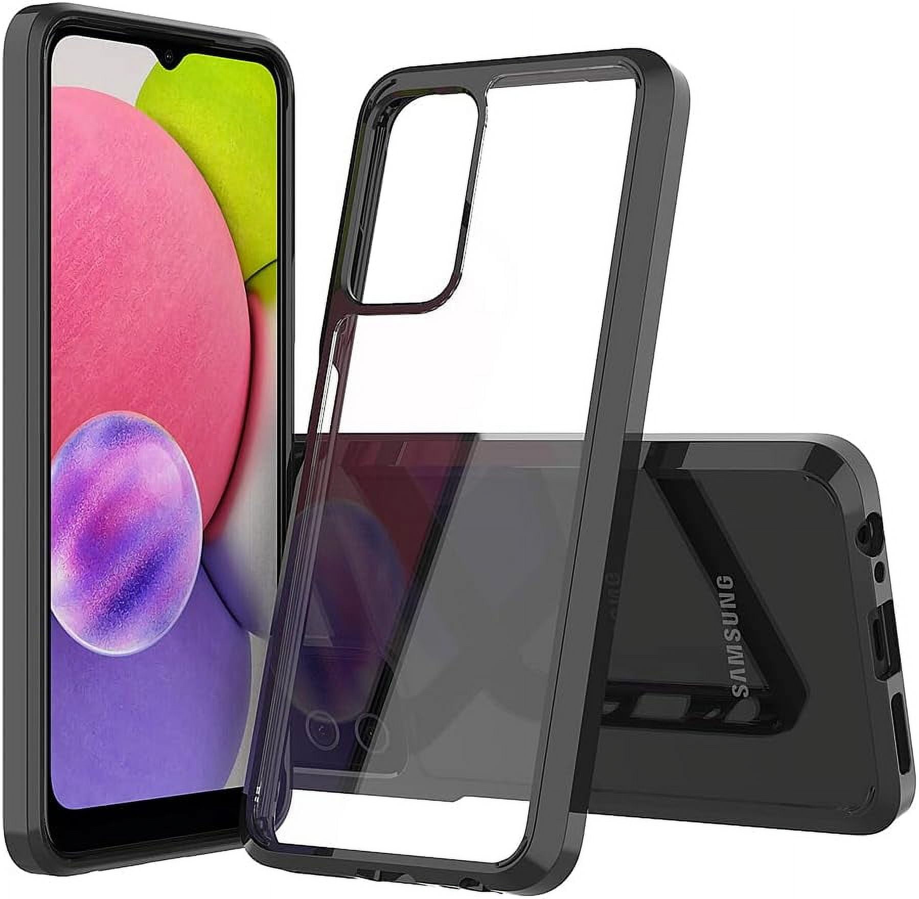 for Galaxy A03S Case Samsung A03S Case Premium Clear Back Panel + TPU ...