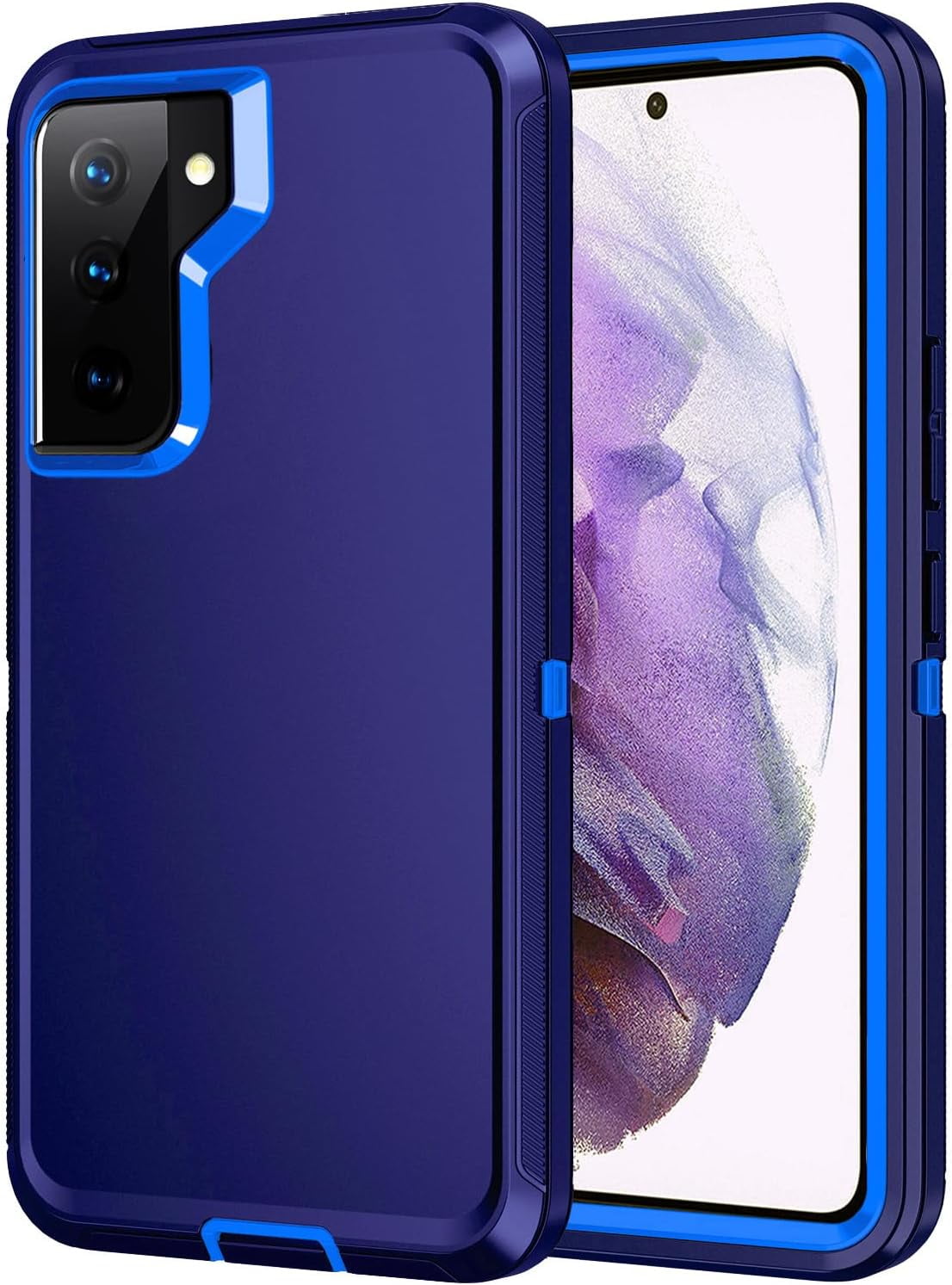 for Galaxy S21 5G Case, Heavy Duty Shockproof Dust/Drop Proof 3 Layers Full Body Protection ...