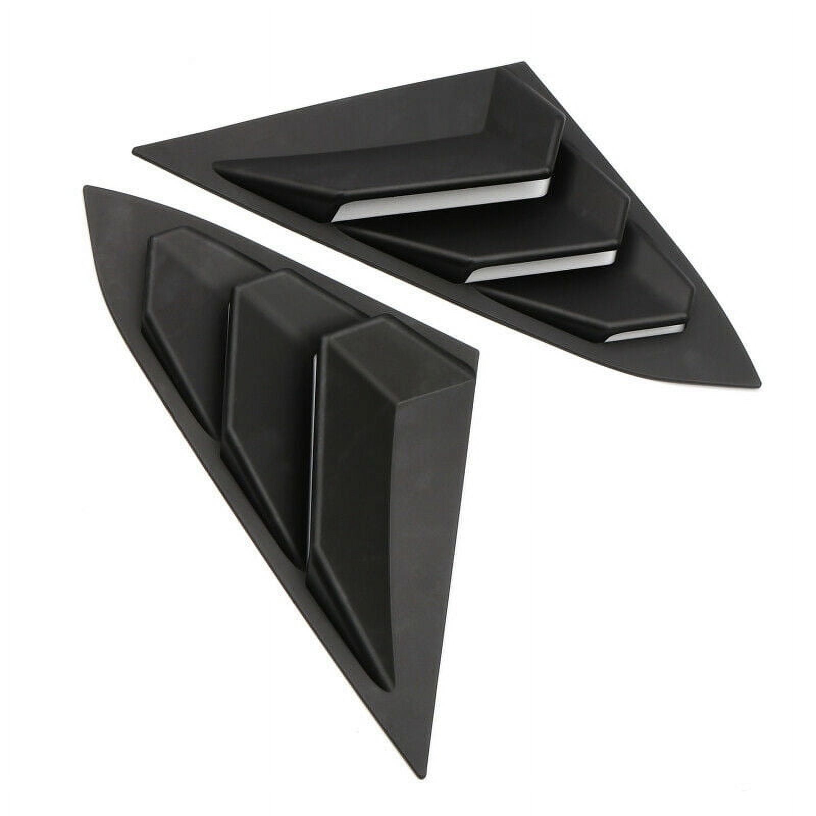 for 2016-2019 Matt Black Rear Window Louvers Cover Trim - Walmart.com