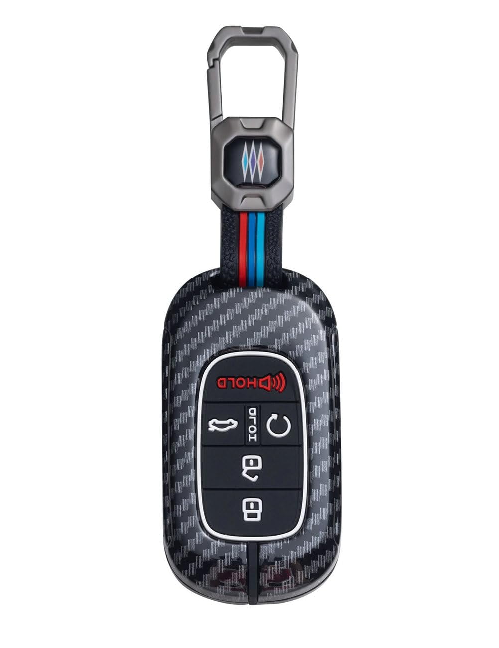 for Honda Key Fob Cover Metal Key Fob Holder Car Smart Key Case ...