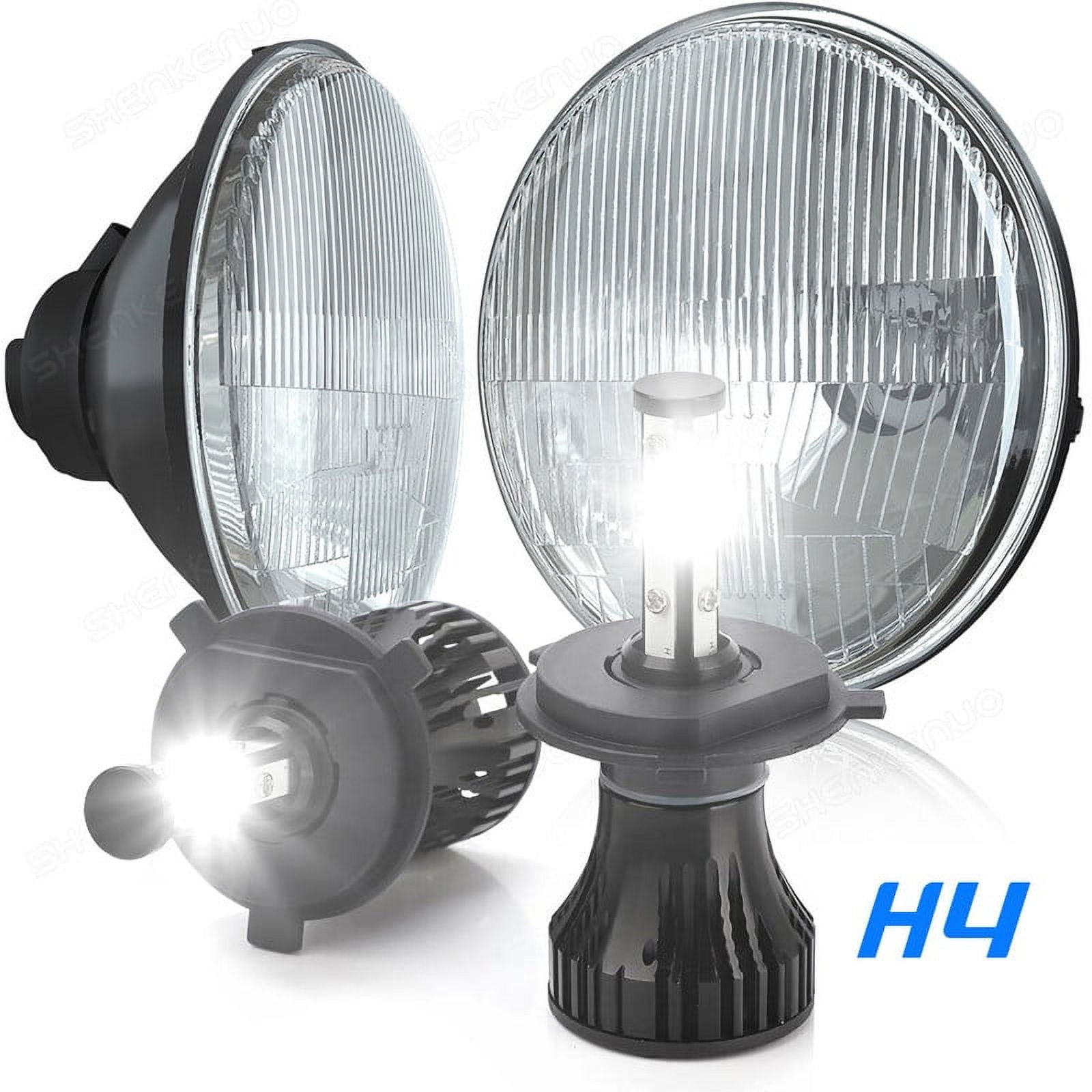 for Hummer H2 2003-2009 Pair DOT 7 inch Round LED Headlights DRL High ...