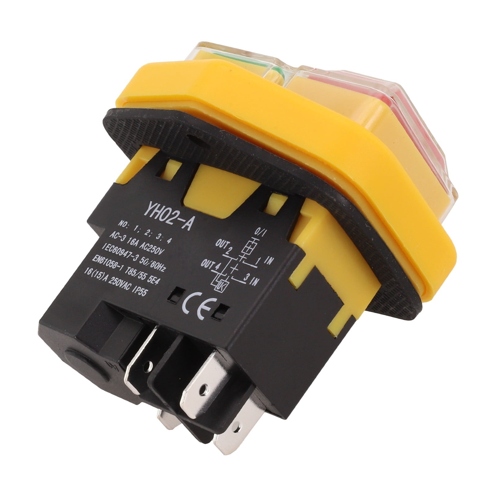 for KJD17B AC220V 18A Waterproof Magnetic Pushbutton Switch for ...