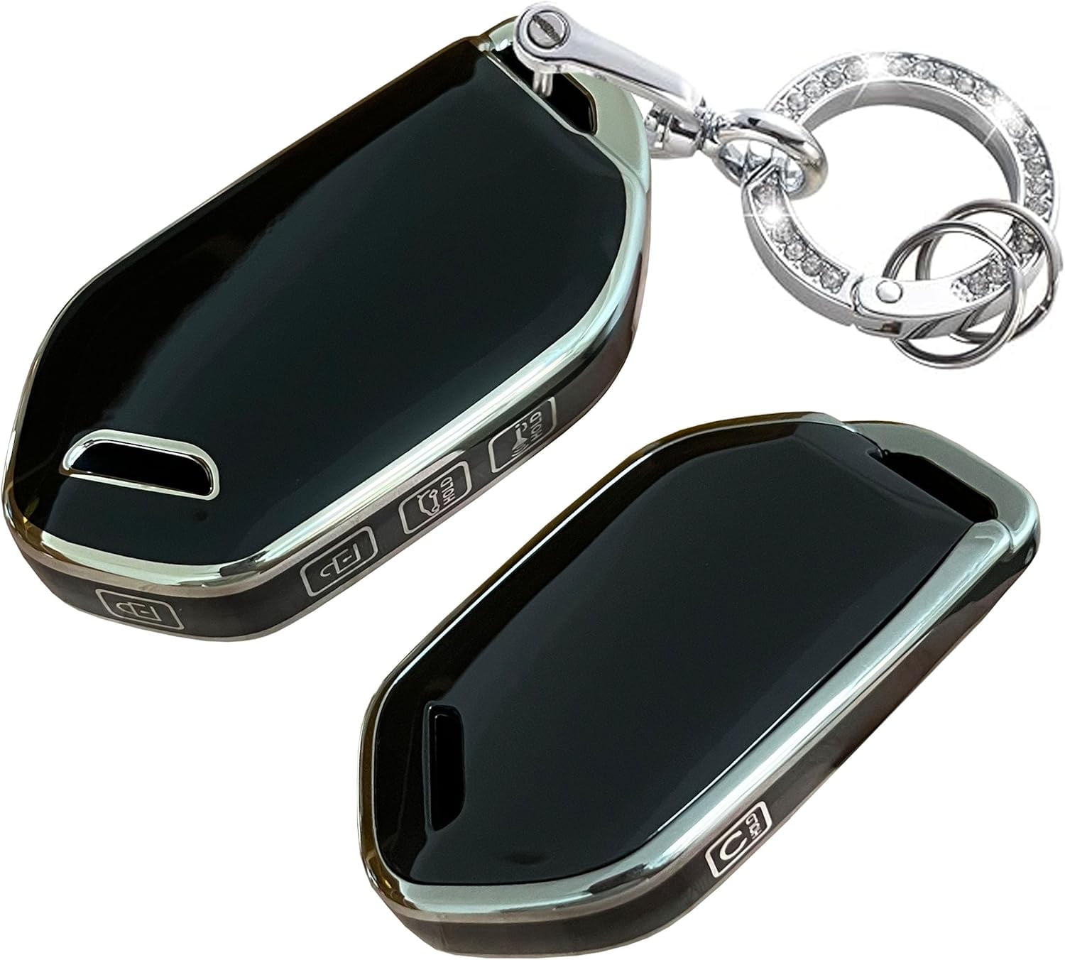 for Kia Key Fob Cover Keyless Remote Smart Key Fob Shell with Keychain ...