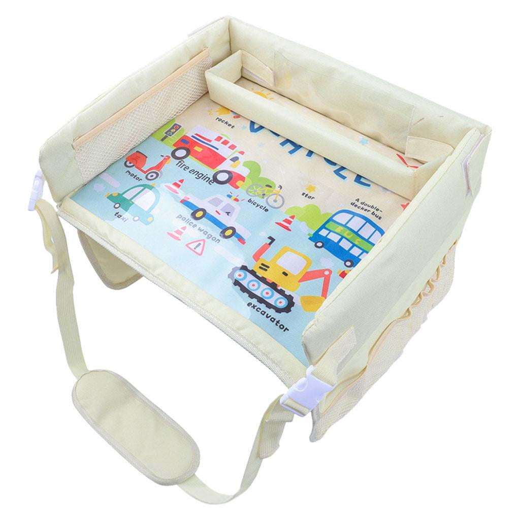 for Kids Tray Seat Train Portable Play Pockets Food Lap Tray Waterproof ...