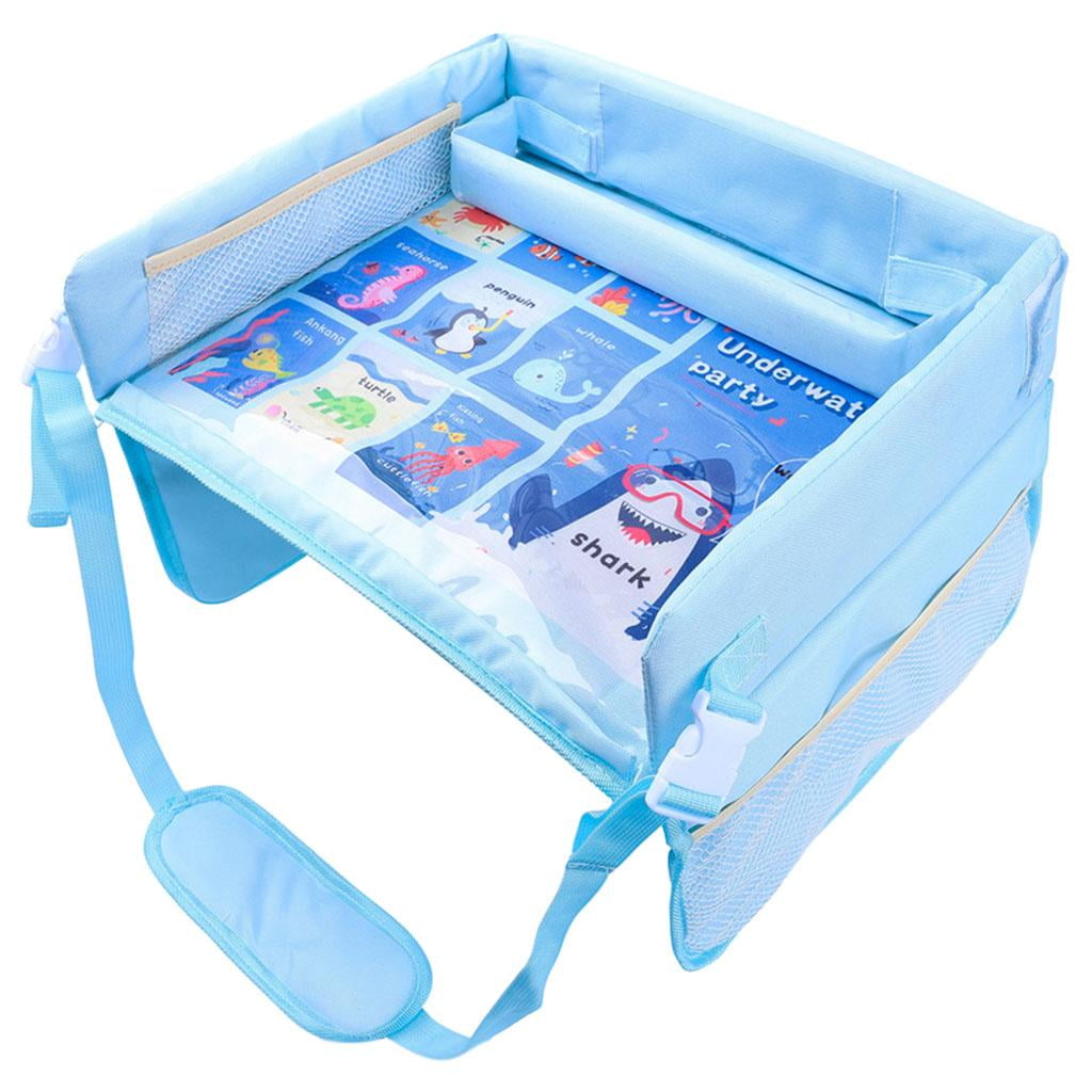 for Kids Tray Seat Train Portable Play Pockets Food Lap Tray Waterproof ...