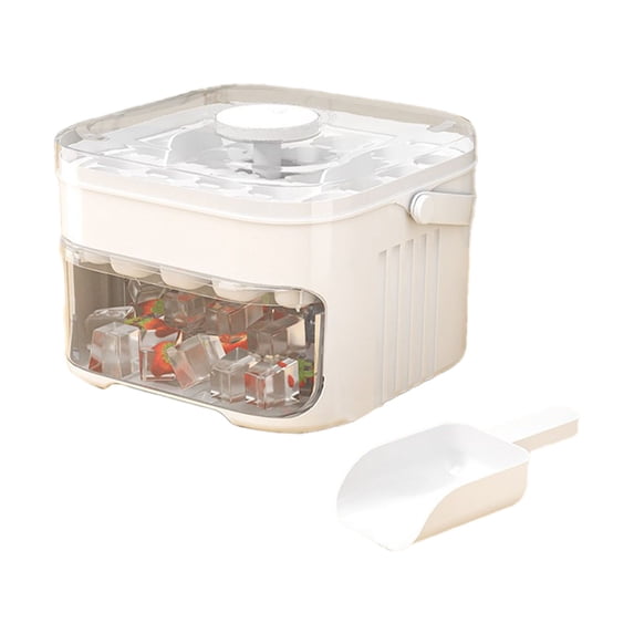 for Kitchen Living Room Ice Block Tray with Can and No-Ease Release ...