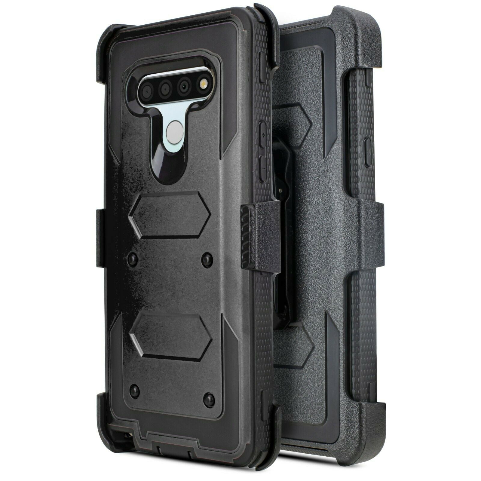 for LG Stylo 6 Case Phone Case Dual Layer Full-Body Rugged Clear Back ...