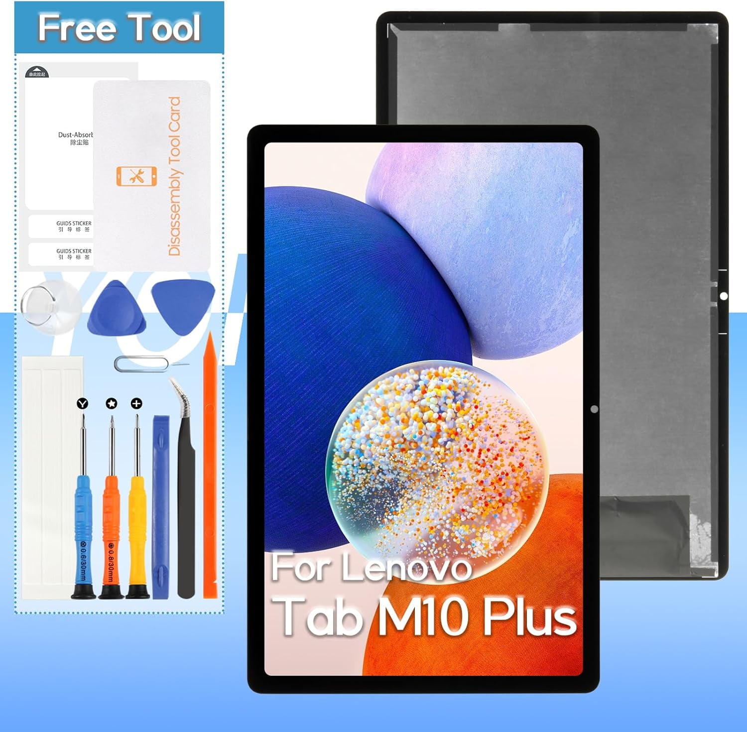 for Lenovo Tab M10 Plus 3rd GEN Screen Replacement TB125FU TB128FU 10.61" LCD Display Digitize ...