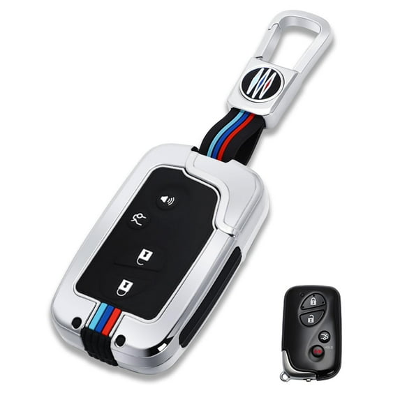 for Lexus Key Fob Cover Case, Metal Shell Smart Key Holder Compatible ...