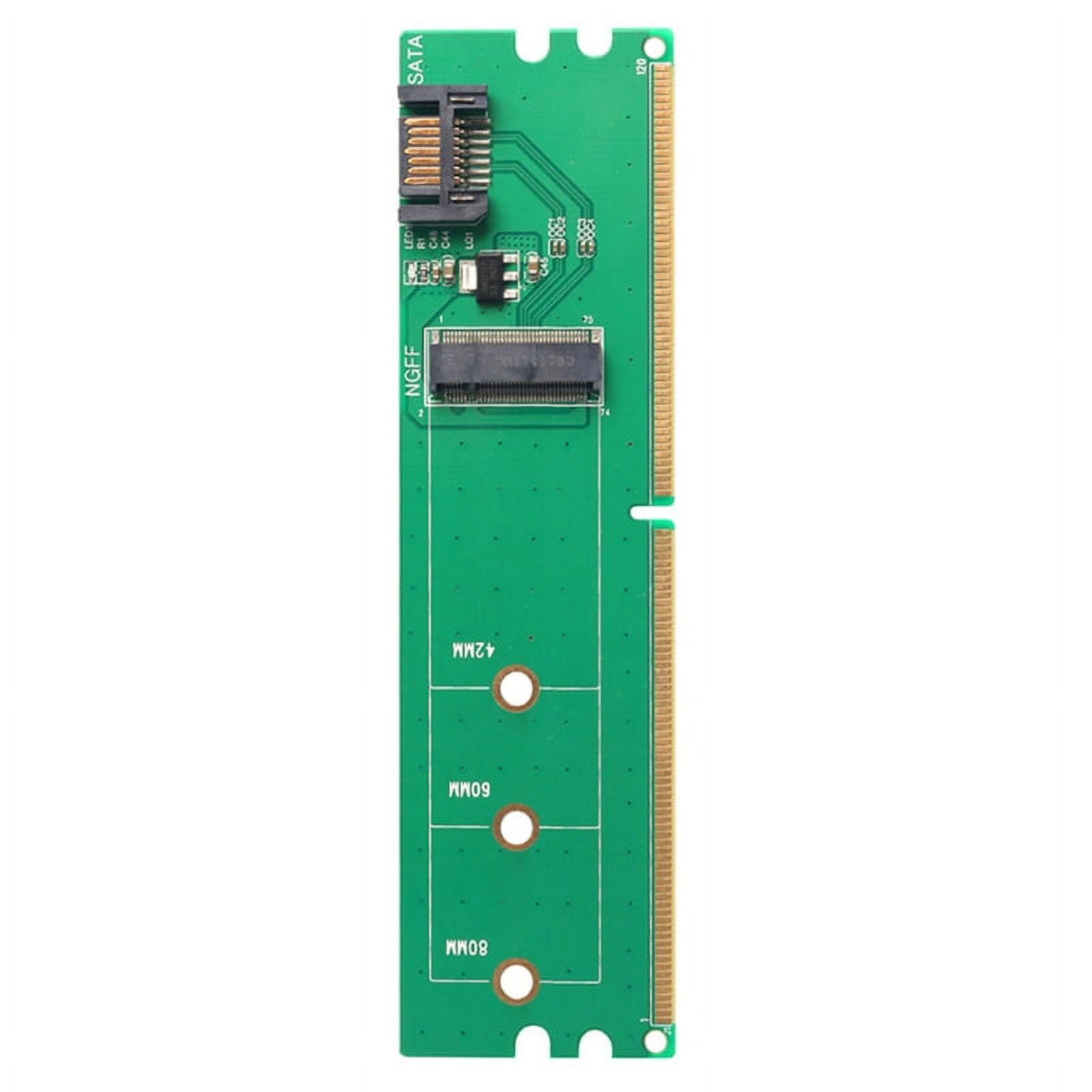 for M.2 Ngff- SSD to SATA Adapter DDR2 Powered SATA to for M.2 SSD Ngff- B for Key Convert Card ...