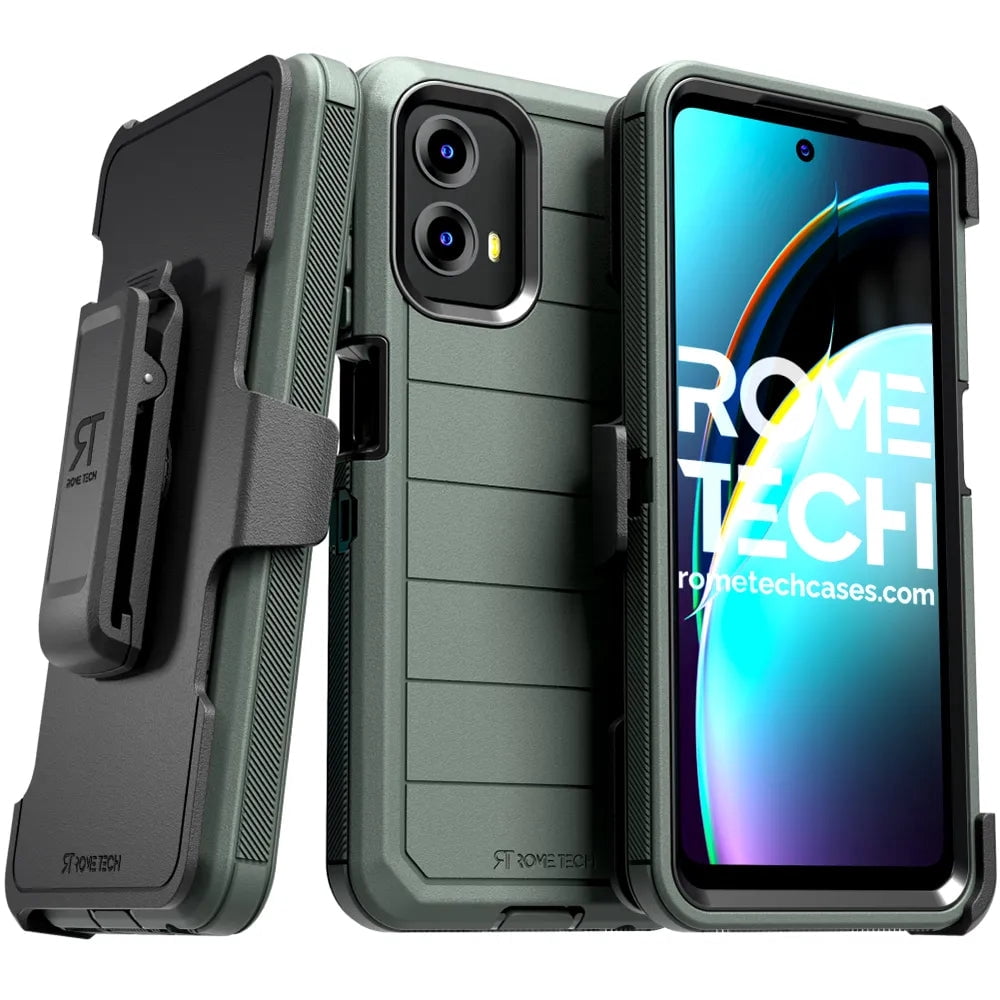 for Moto G 5G (2024) Case with Belt Clip Holster & Kickstand ...