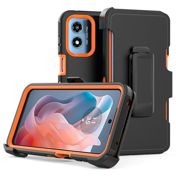 for Motorola Moto G-Play-2024 Case Dual Layer Protective Heavy Duty ...