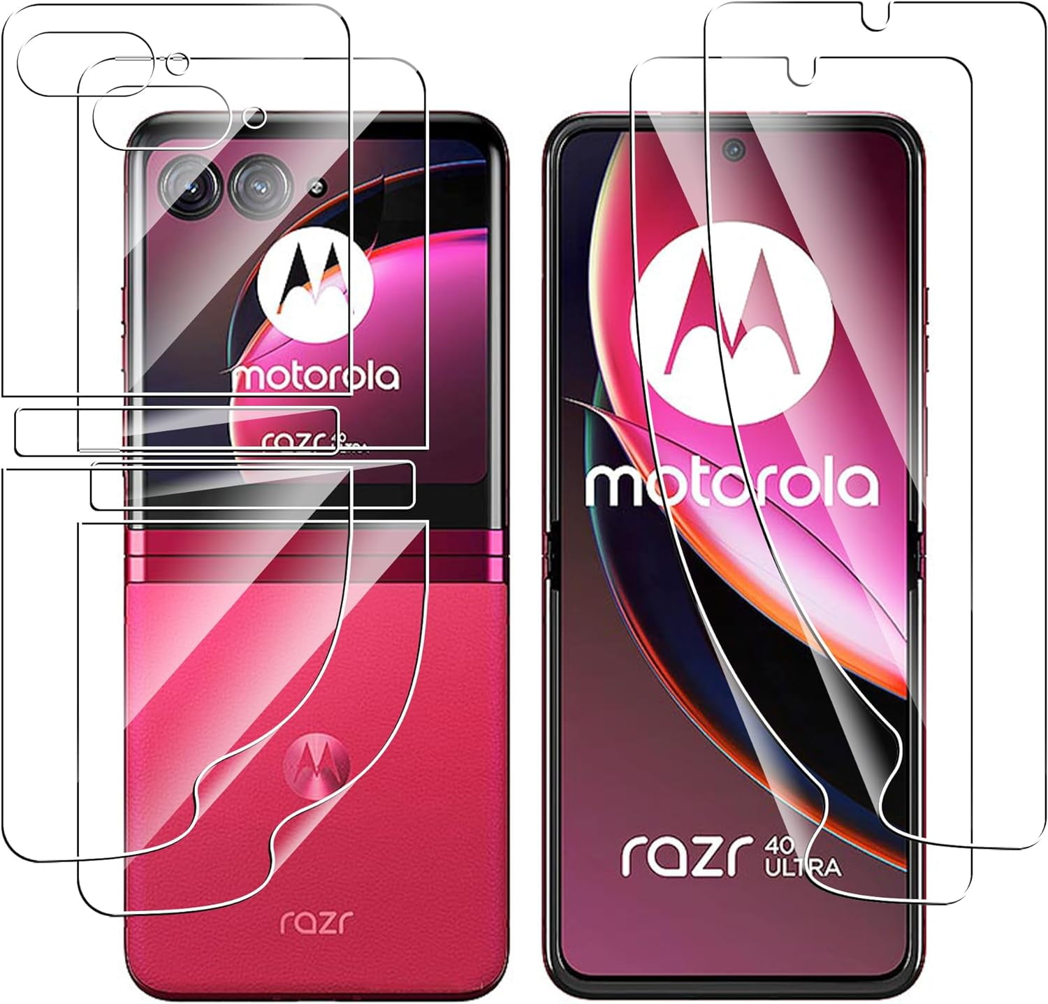 for Motorola Razr+/Plus(2023) Screen Protector（Self-Healing TPU Film ...