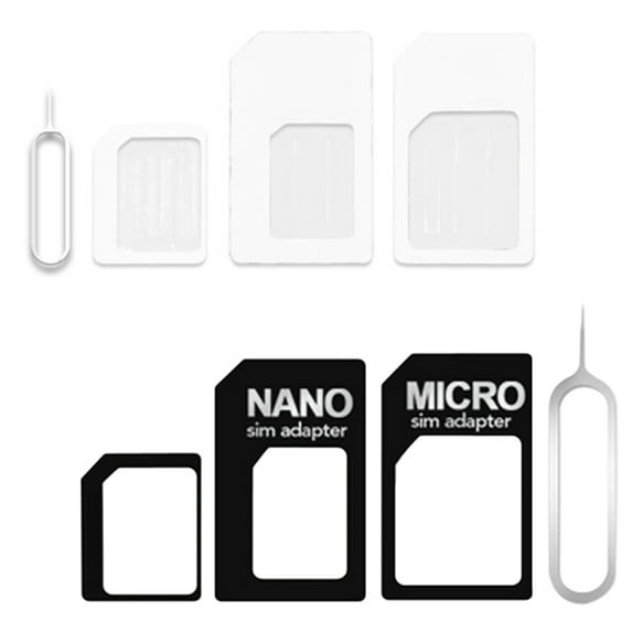 for Nano SIM Card Adapter 4 in 1 Converter Kit to Micro/Standard for ...