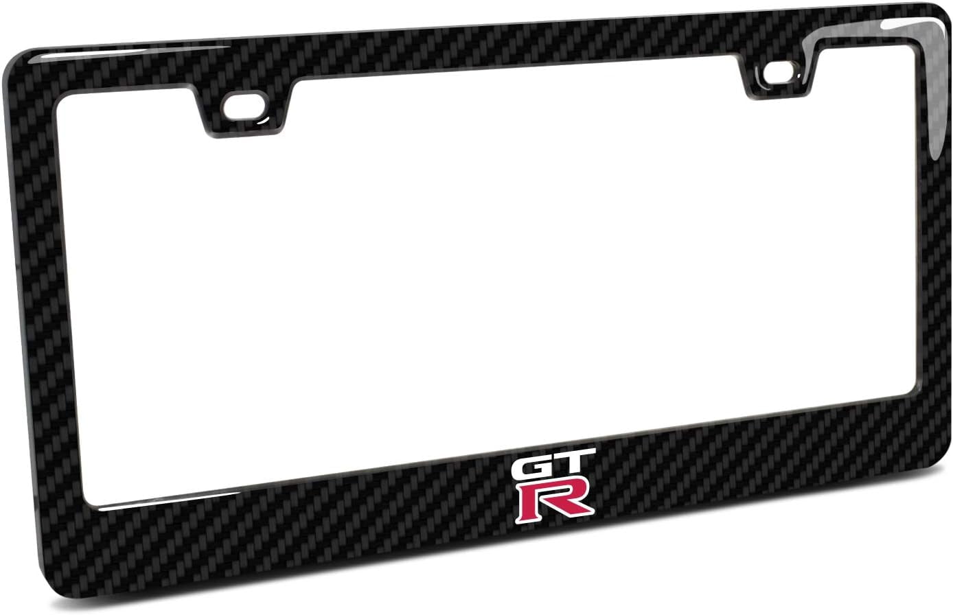 for - Nissan GT-R Black Real 3K Carbon Fiber Finish ABS Plastic License ...