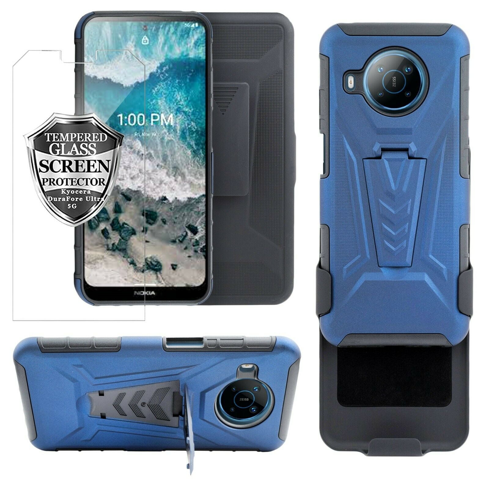 for Nokia X100 X 100 Case Heavy Duty Shock Absorption Kickstand Case ...