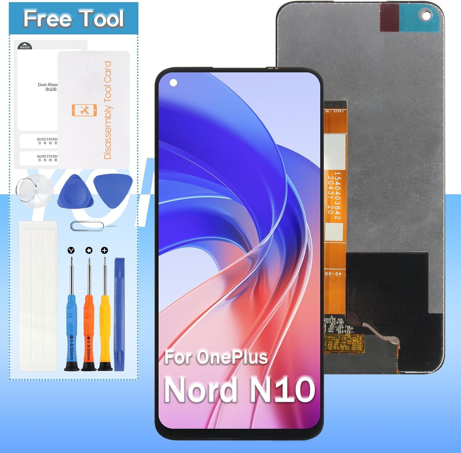 for OnePlus Nord N10 5G Screen Replacement BE2029, BE2025, BE2026, BE2028 6.49" LCD Display ...