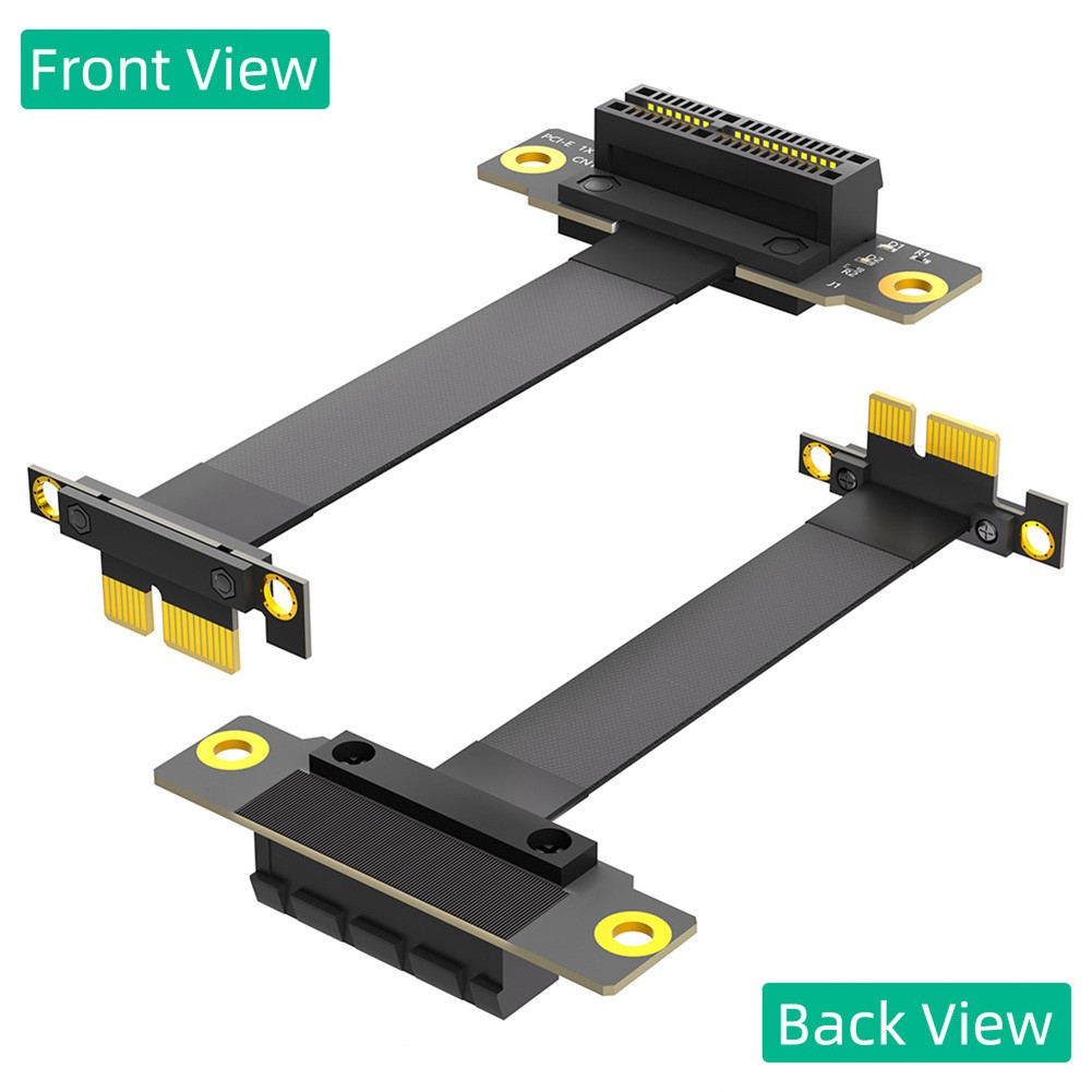 for PCIe 3.0 Riser Cable, X1 to X1, MtoF, 90°to90°, Cable Length 5/15 ...