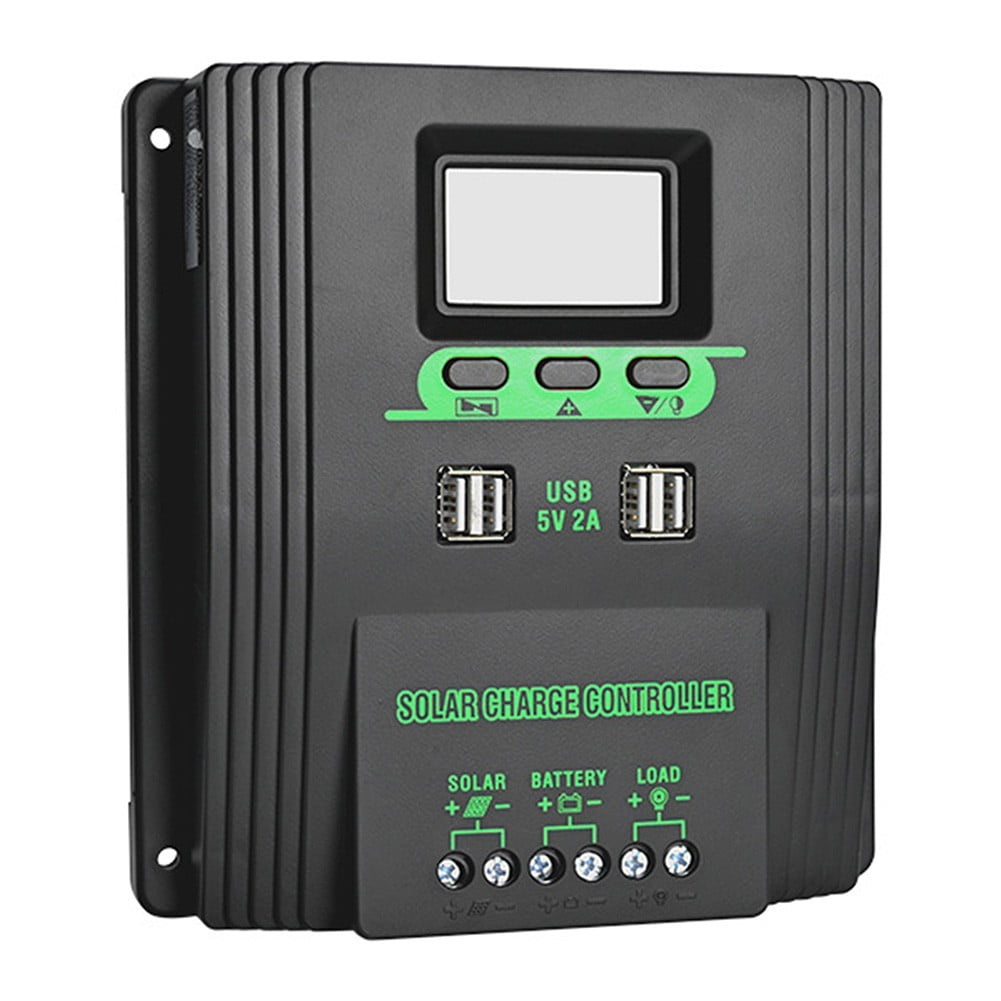 for PWM Solar Charge Controller 100A/80A/60A/50A Solar Panel Regulator LCD Display - Walmart.com