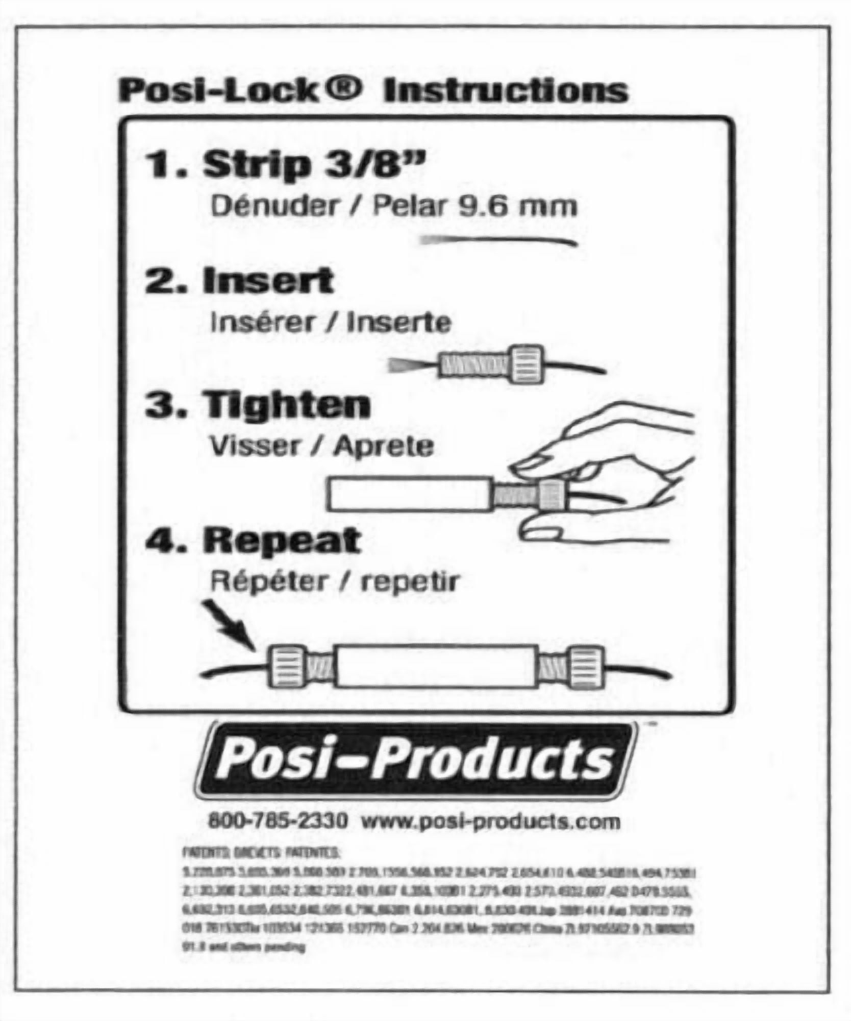 for Posi-Lock Splice Connector PL0608 6-8 GA Green USA Made 15 Pack ...