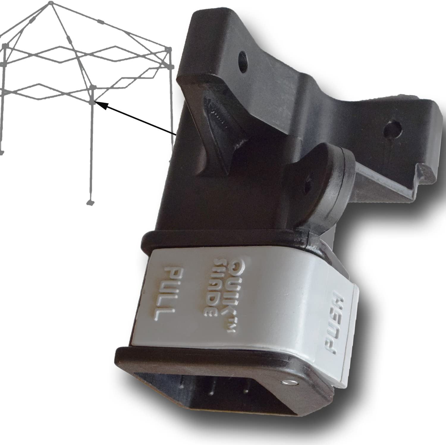 for Quik Shade Leg Slider Canopy Gazebo Push Button Connector Parts ...