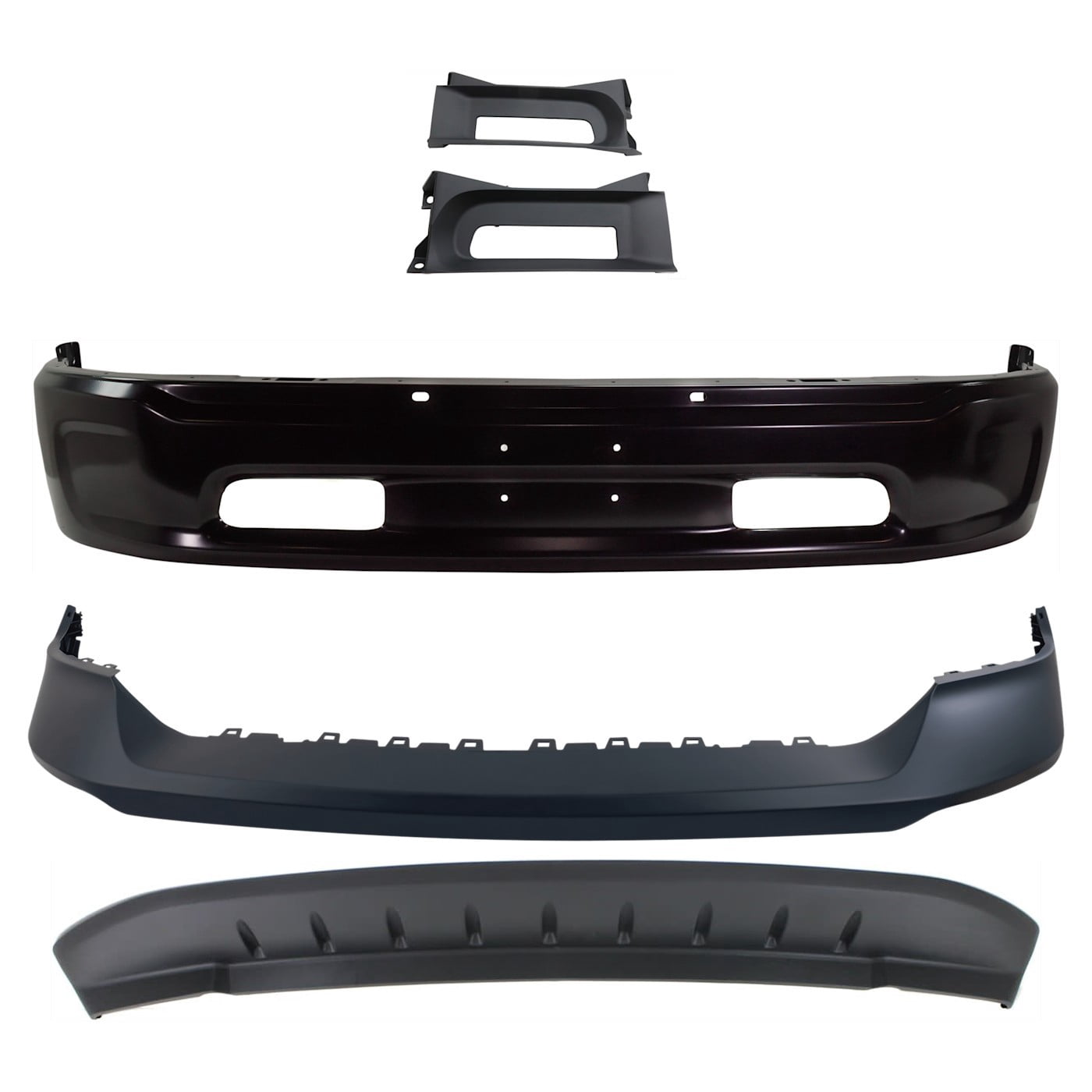 for Ram 1500 for Classic Front Bumper Bars 2019-2021 - Painted Black ...