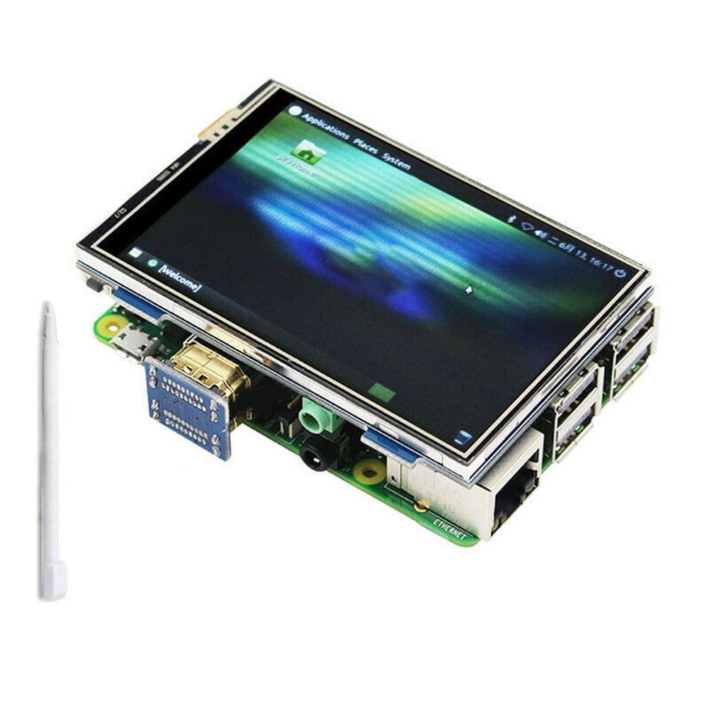 for Raspberry Pi 4 Model B Touch Screen 3.5" LCD Display Monitor ...