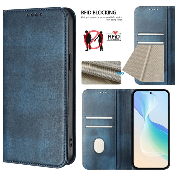 for Motorola Moto G Play 2025 Wallet Case with RFID Blocking Credit ...