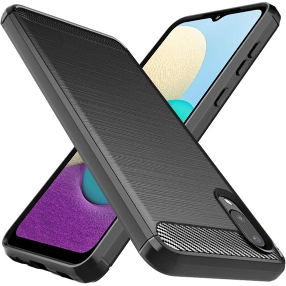 for Samsung Galaxy A02 Case: Shock-Absorption Flexible TPU Rubber ...