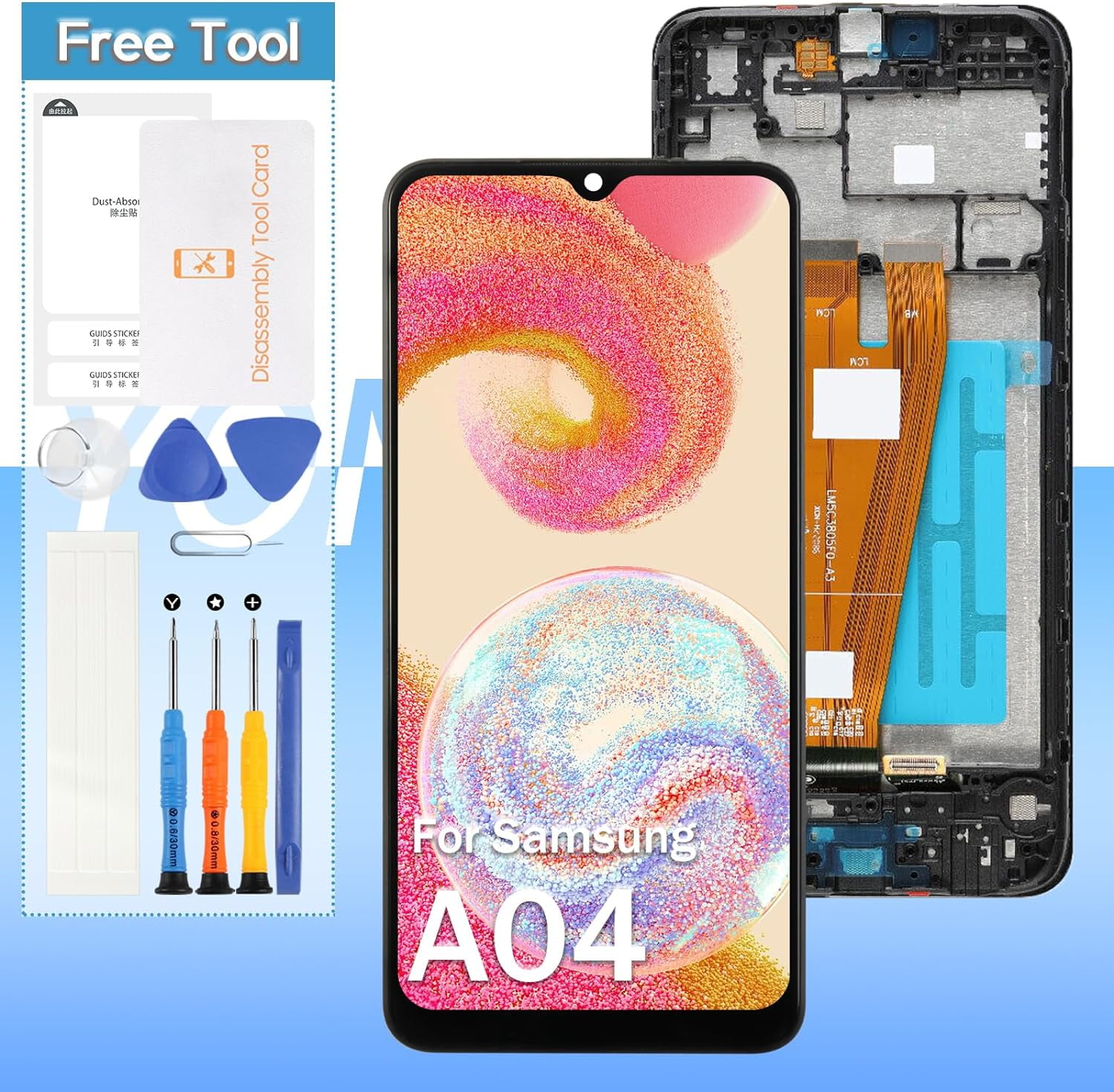 for Samsung Galaxy A04 Screen Replacement SM-A045F, SM-A045F/DS, SM ...