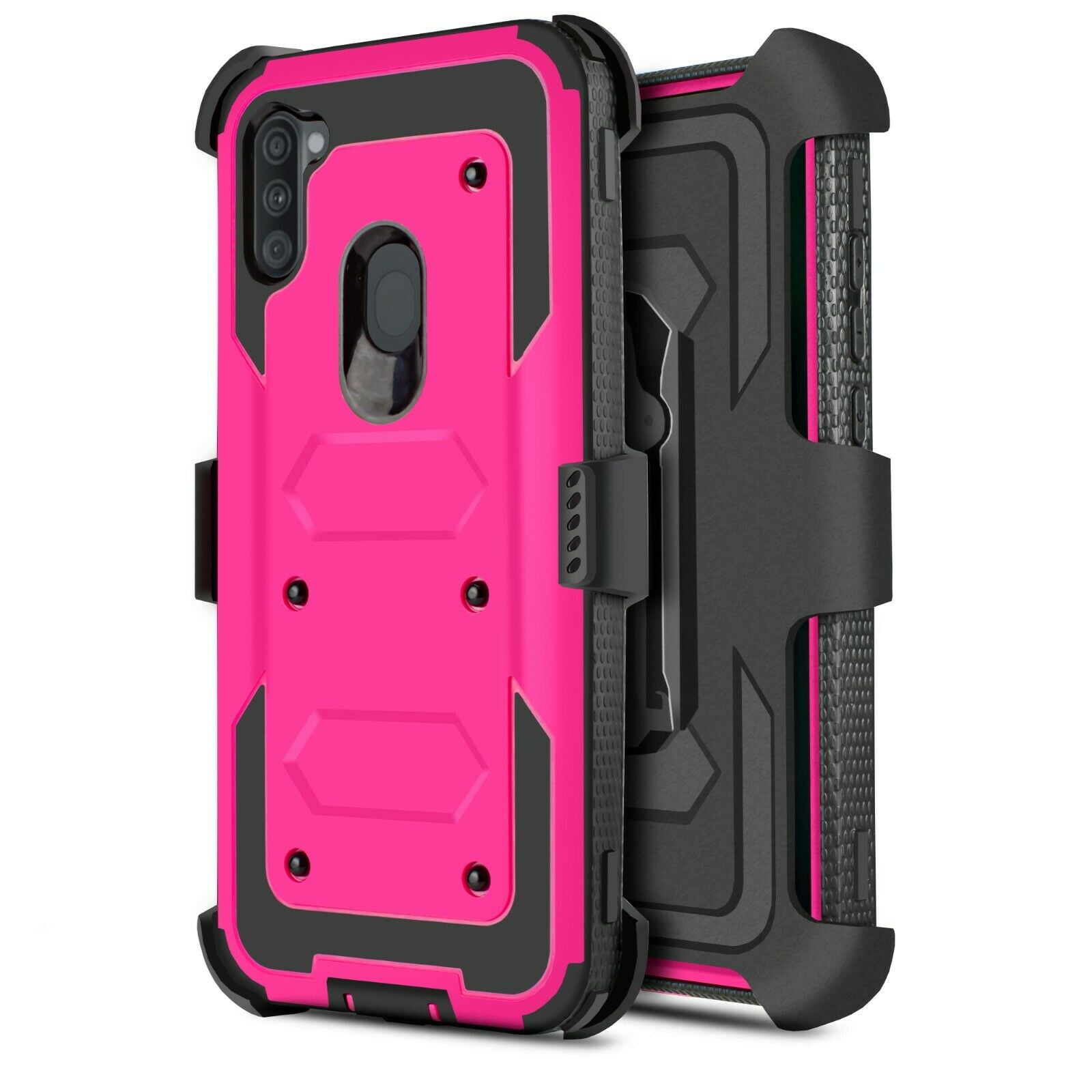 for Samsung Galaxy A11 Phone Case Dual Layer Full-Body Rugged Clear ...