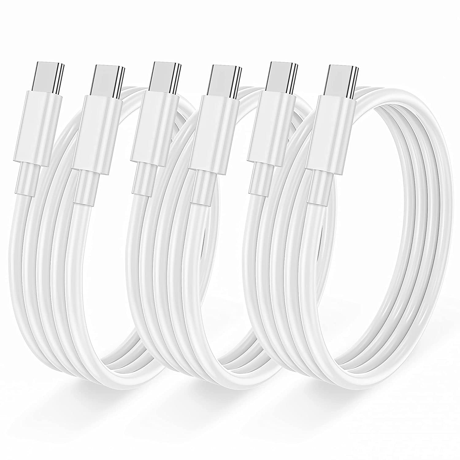 USB-C to USB-C 6FT Cable for Samsung Galaxy Phones [3 Pack] Fast ...