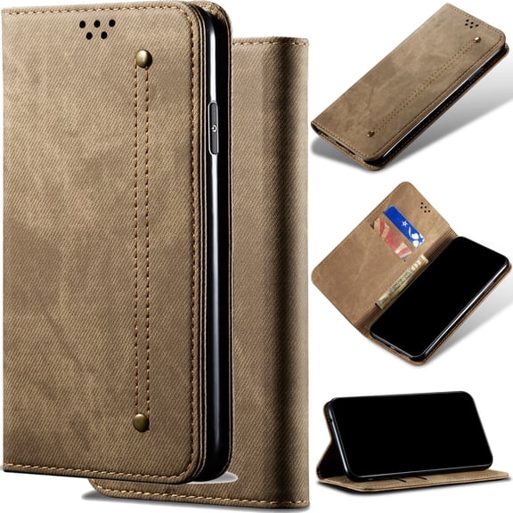 for Samsung Galaxy A54 (5G) Waxy Leather Phone Case, Retro Oil Wax ...