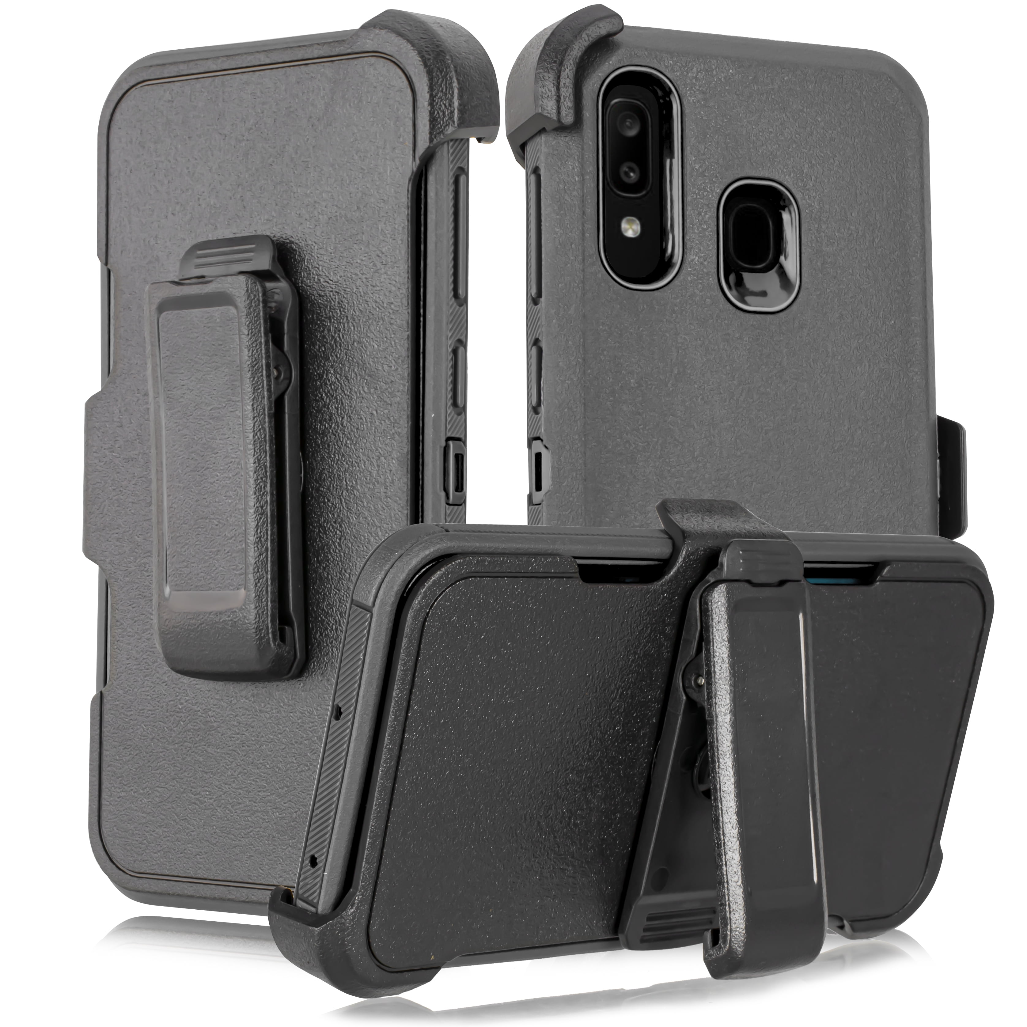 for Samsung Galaxy A20 A30 A50 Case Heavy Duty Shock Absorption Shockproof Kickstand Armor Case ...