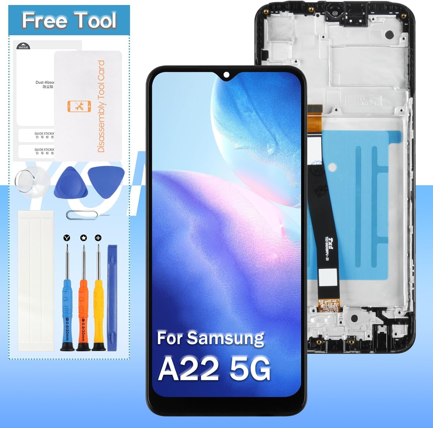 for Samsung Galaxy A22 5G Screen Replacement SM-226B SM-A226B/DSN LCD ...