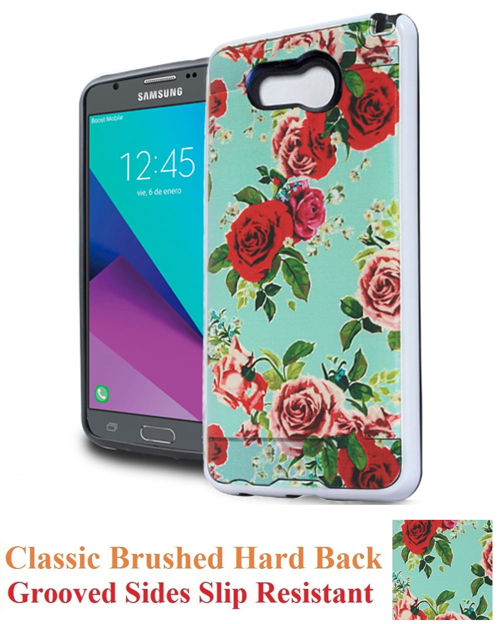 for Samsung Galaxy Amp Prime 2 Express Prime 2 / Firm Grip Back Case ...