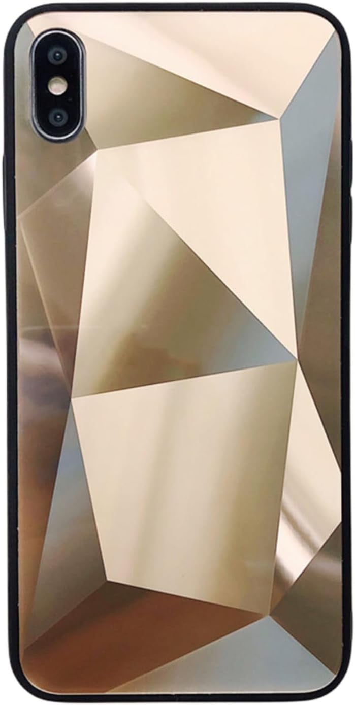 for Samsung Galaxy S10 S9 S8 Plus Creative Rhombic Pattern Mirror ...