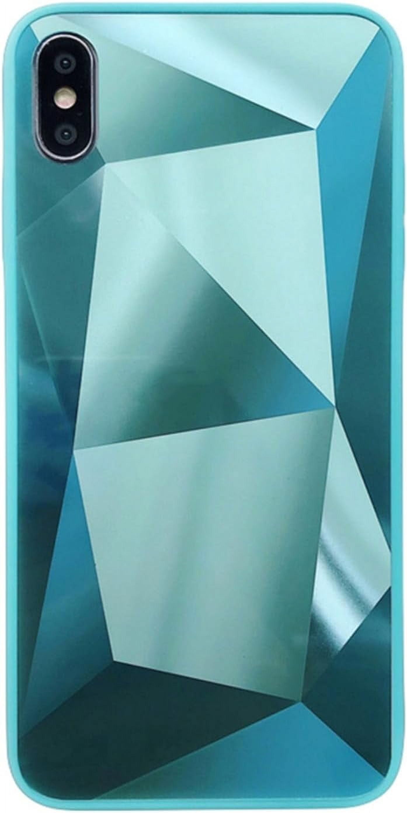 for Samsung Galaxy S10 S9 S8 Plus Creative Rhombic Pattern Mirror ...