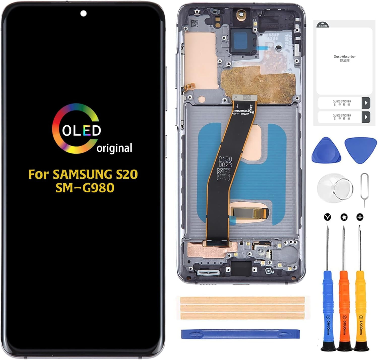 for Samsung Galaxy S20 G980 LCD Display【OLED】 Screen Replacement G980 ...